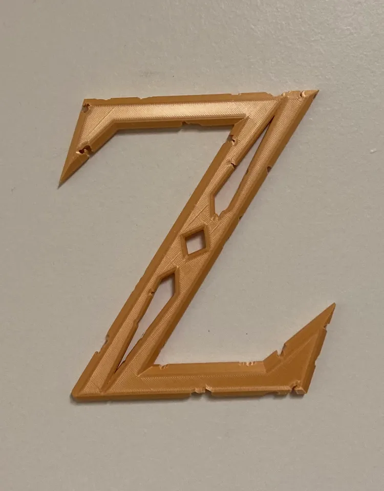 Legend of Zelda Logo "Z" by JustMattyMakes | Download free STL model ...