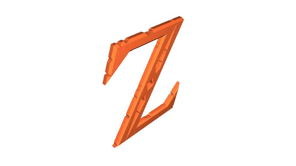 Legend of Zelda Logo "Z" by JustMattyMakes | Download free STL model ...