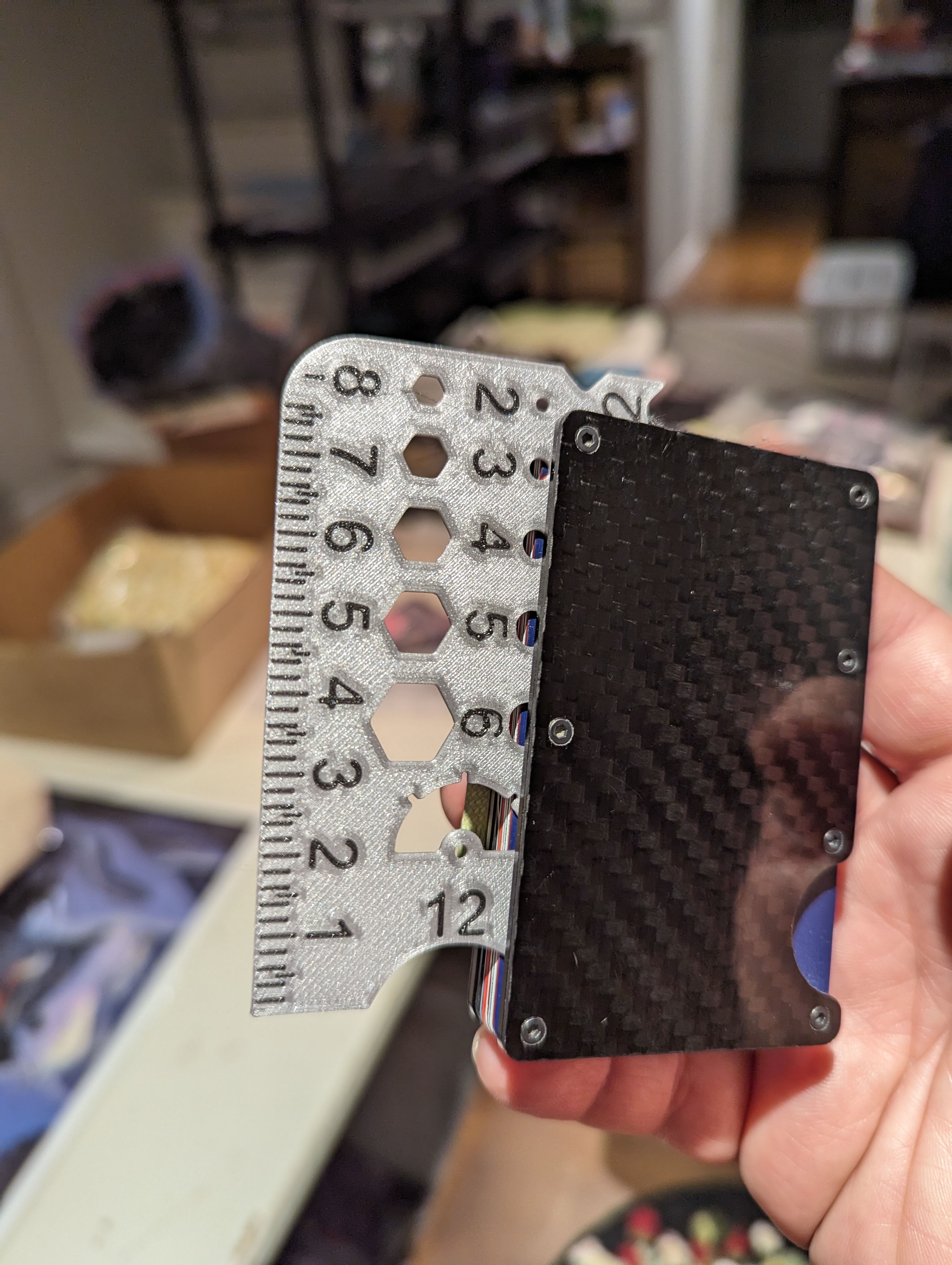 The ULTIMATE Card-sized Measuring Tool - Ruler, Chamfer, Bolt Gauge by ...