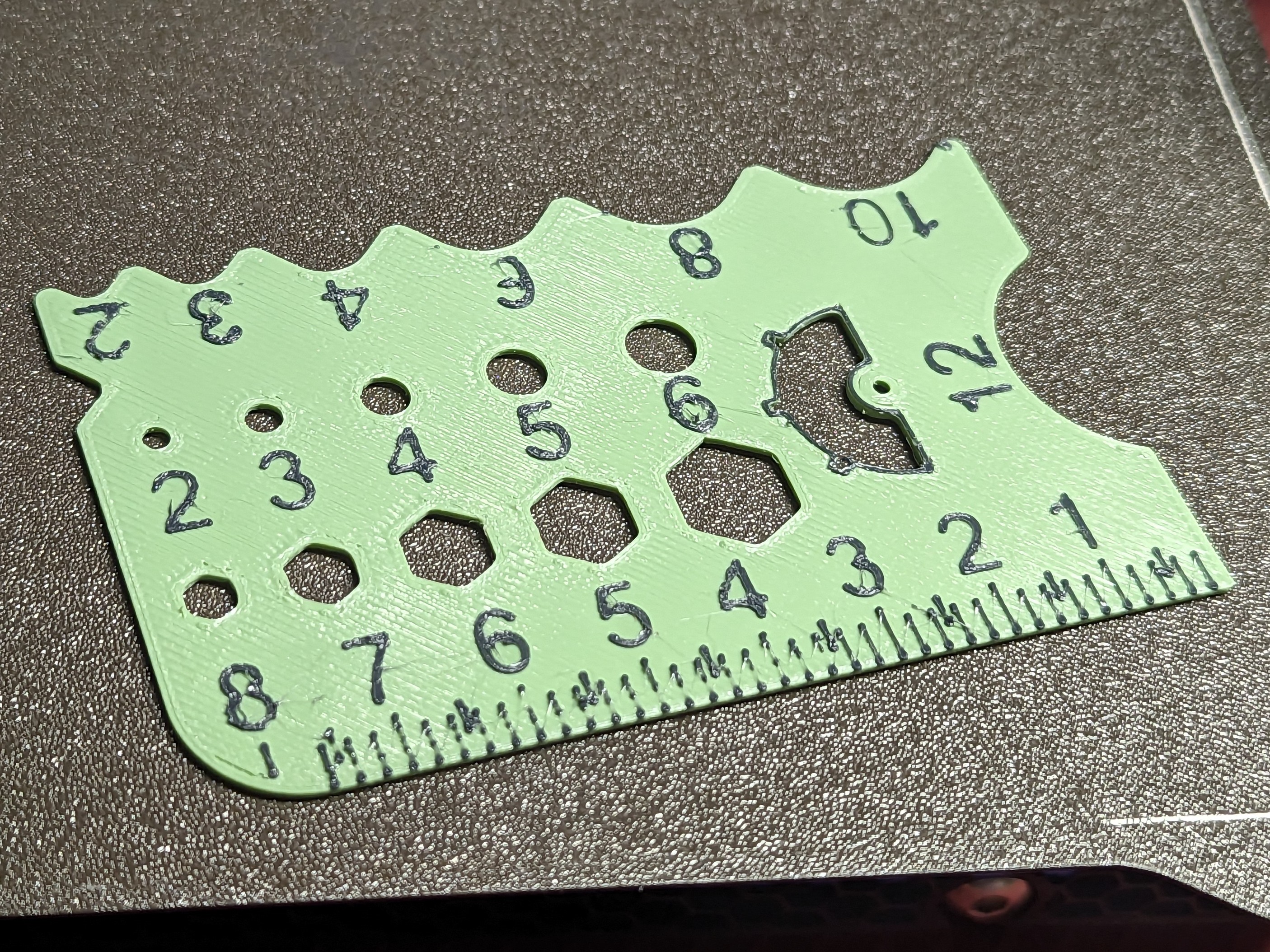 The ULTIMATE Card-sized Measuring Tool - Ruler, Chamfer, Bolt Gauge by ...