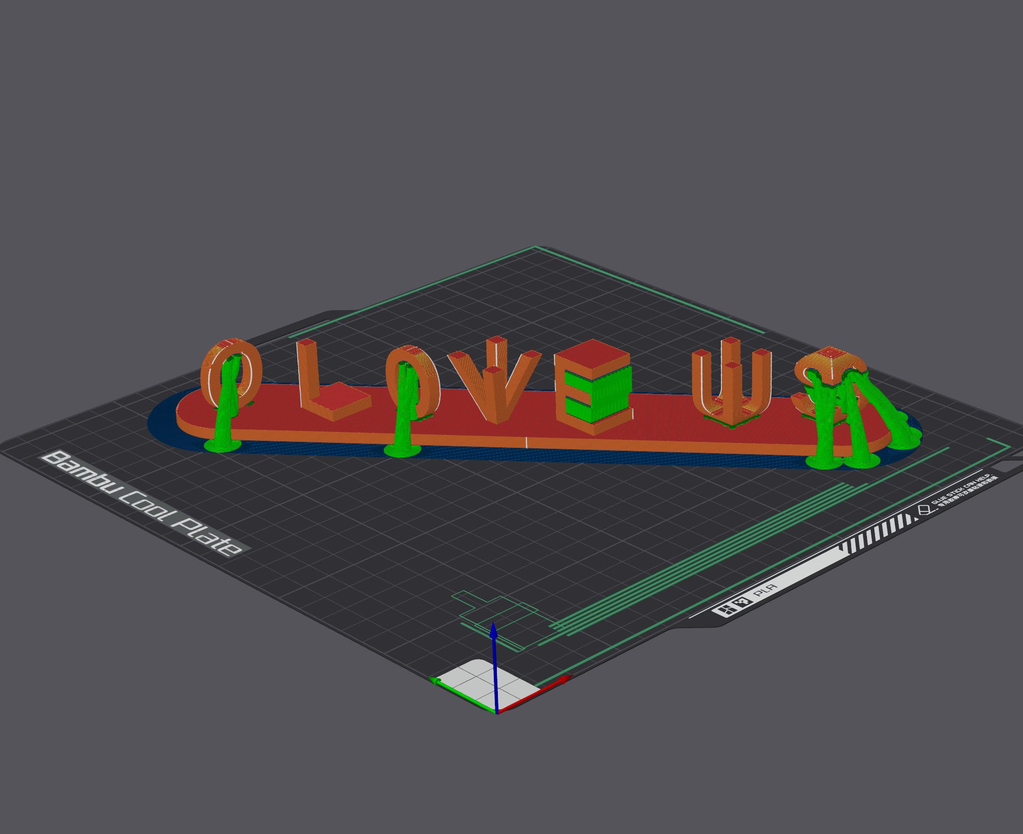 "I Love Us" / "Olive Us" Illusion Plaque by Xtagon | Download free STL ...