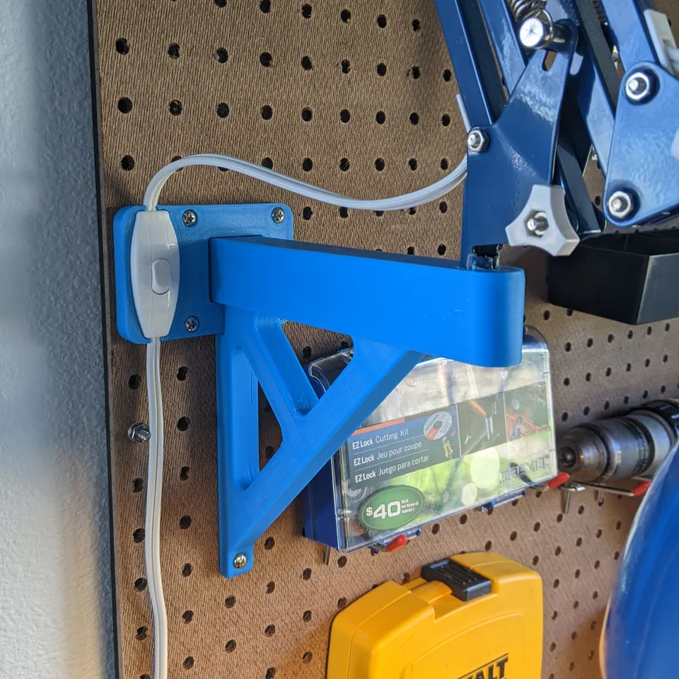 IKEA Tertial Lamp Pegboard Mount by TheCraftyRhombus | Download free ...