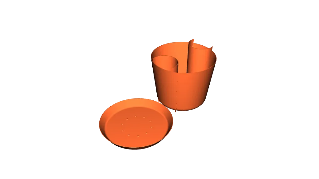Planter with double humidifier by Mário Bulejko | Download free STL ...