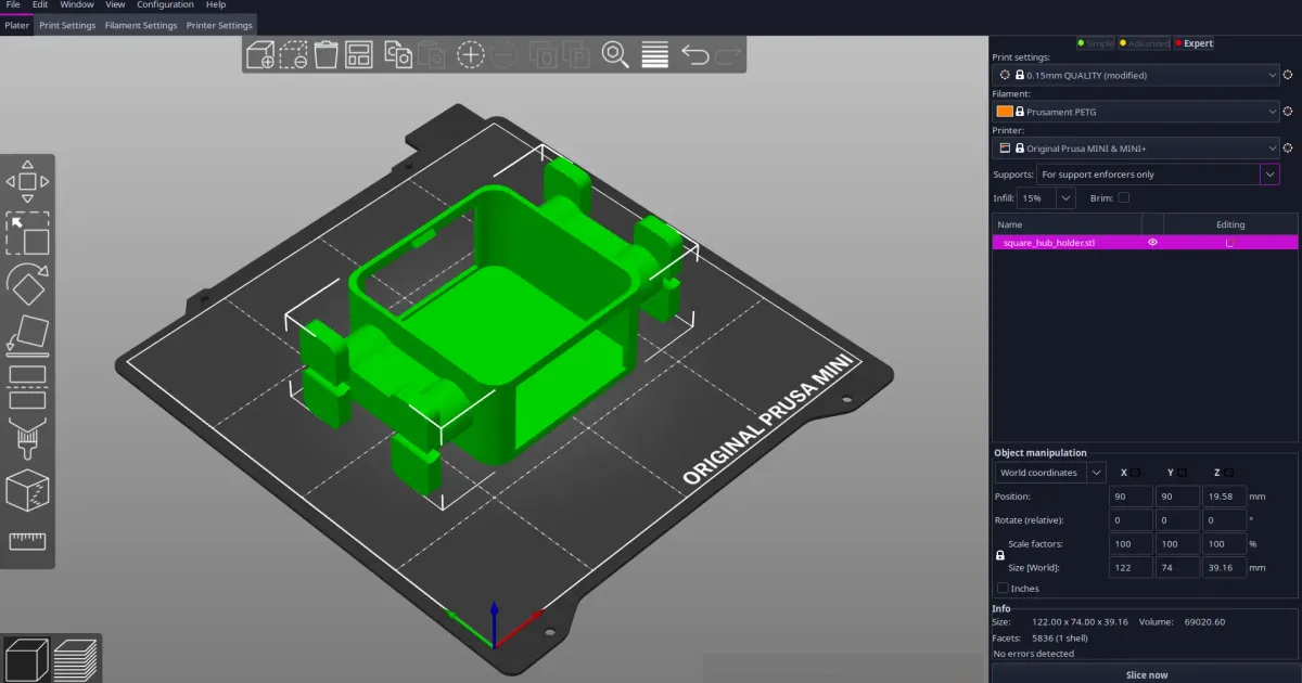 Square (POS) Terminal Hub Holder by dhitchenor | Download free STL ...