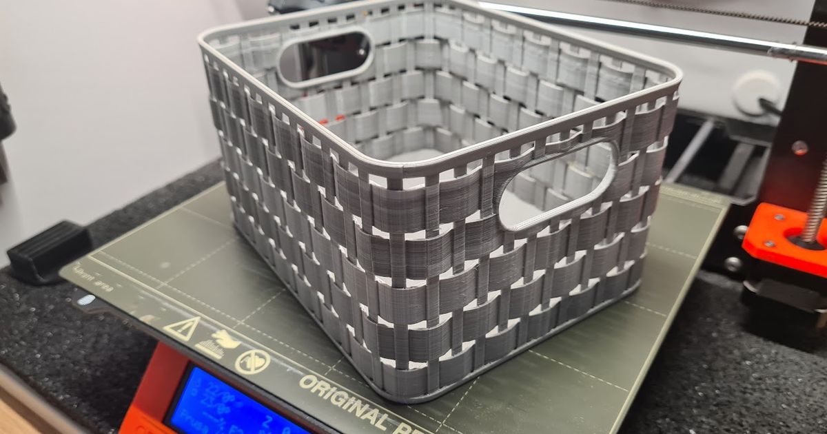 Rattan storage Box by Wilko_SLO | Download free STL model | Printables.com