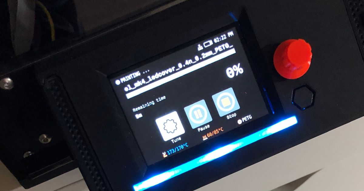 Printer-box MK4 front panel status led diffuser by Kristen Smith ...