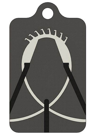 Inverted loop rollercoaster keyring by jibbsie1802 | Download free STL ...