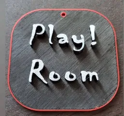 3D print room label by PZSel | Download free STL model | Printables.com