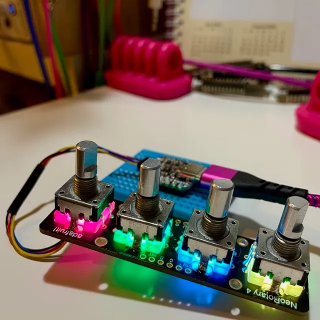 Rotary Encoder Riser for NeoPixel Diffusion by Blitz City DIY ...