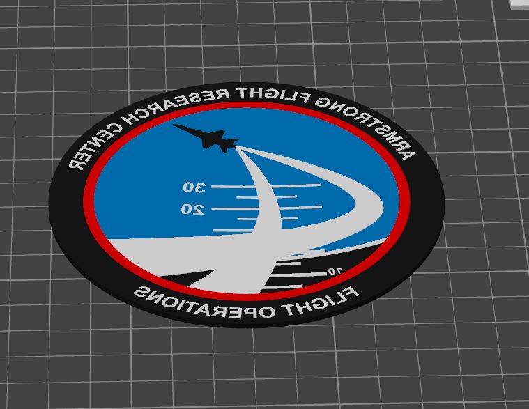 NASA AFRC Flight Operations Logo by danderson | Download free STL model ...