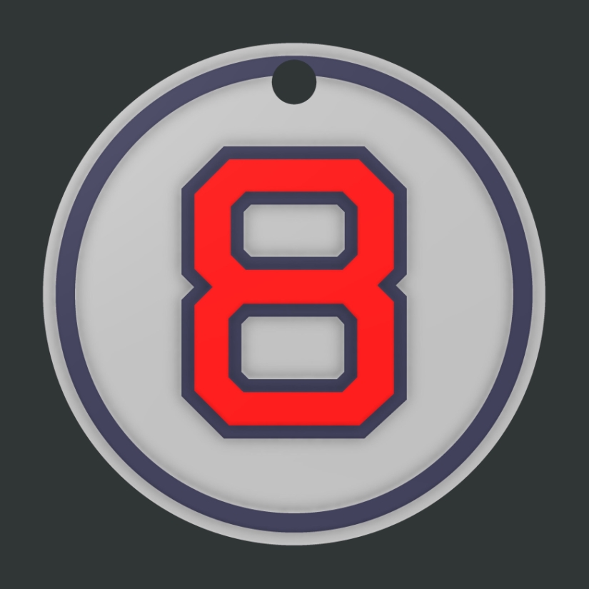 Carl Yastrzemski's Number 8 by gleonard3 | Download free STL model ...