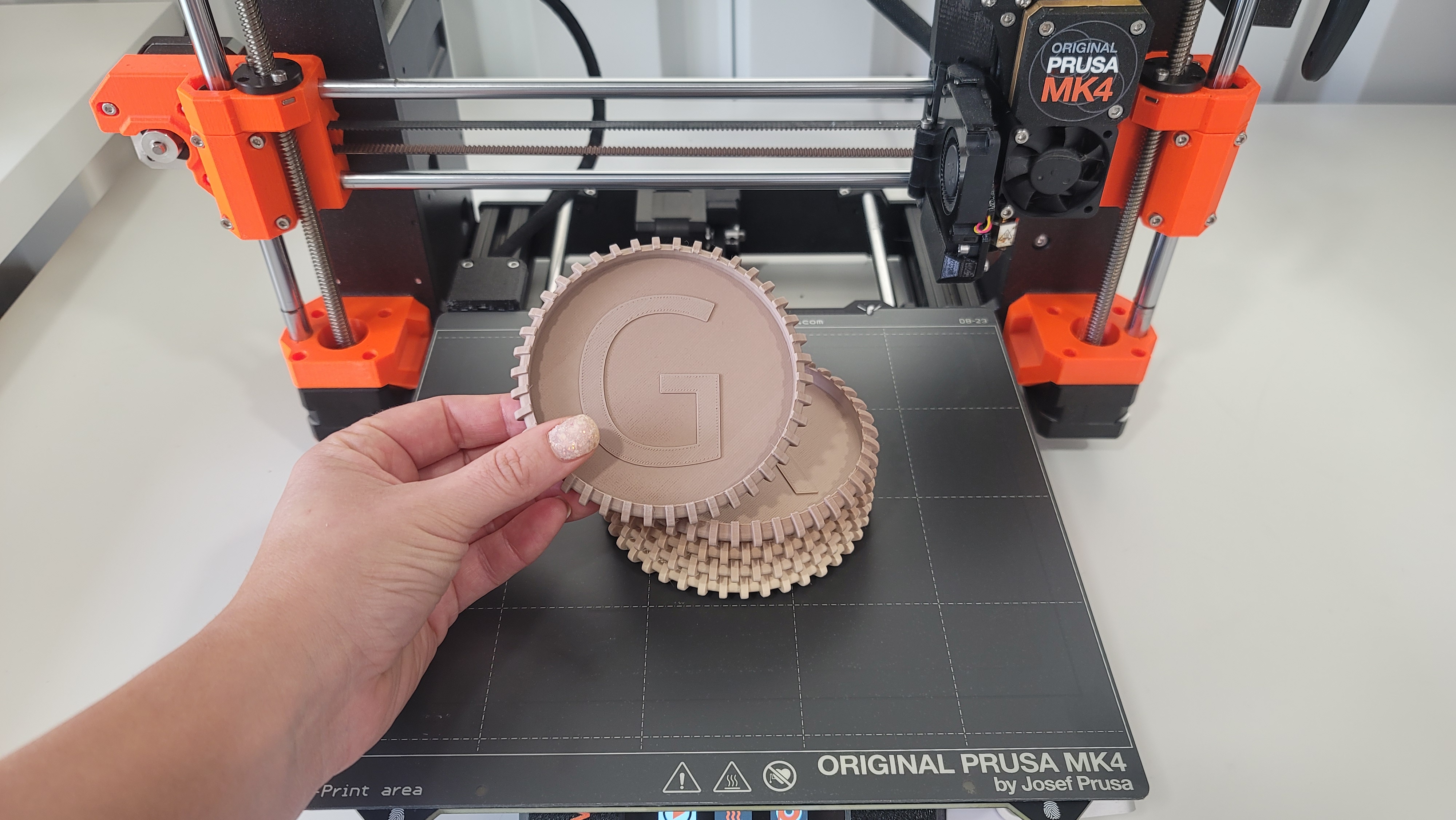 Monogrammed Coaster - Stackable Interlocking by TADA 3D Printing ...