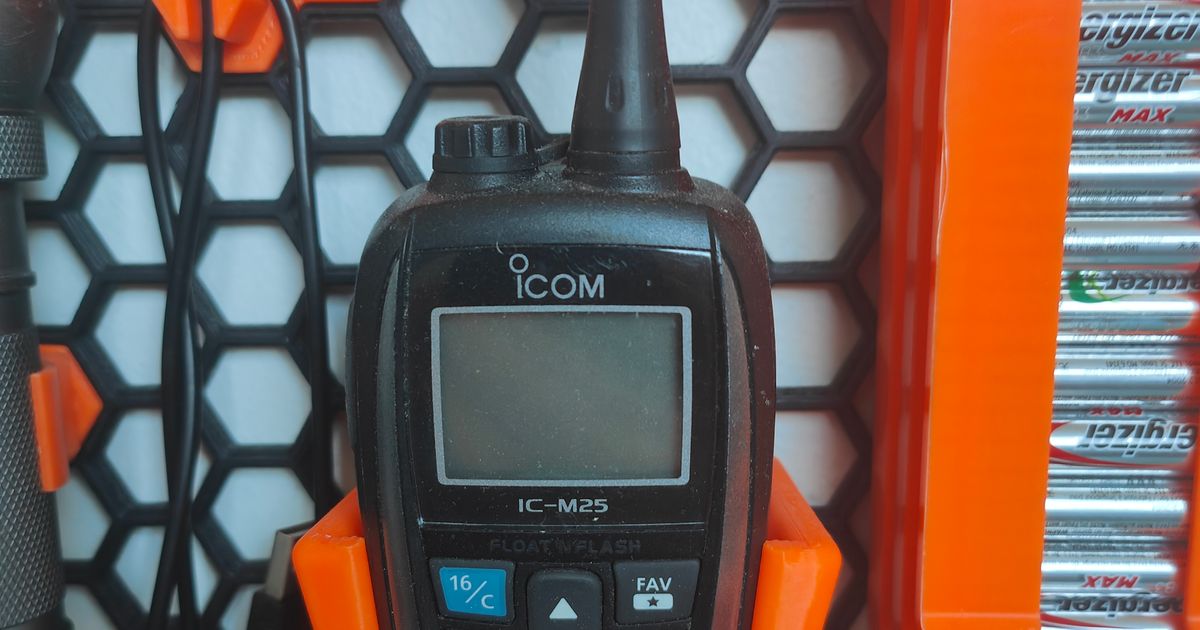 ICOM VHF Holder for Honeycomb storage system by Matt | Download free ...