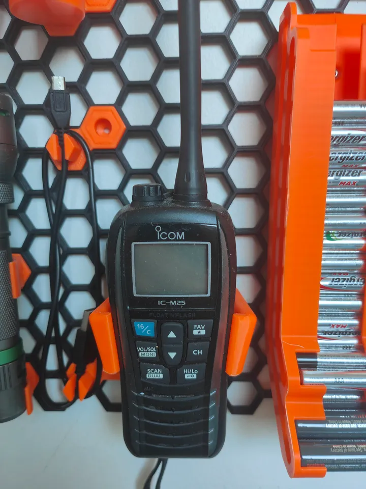 ICOM VHF Holder for Honeycomb storage system by Matt | Download free ...