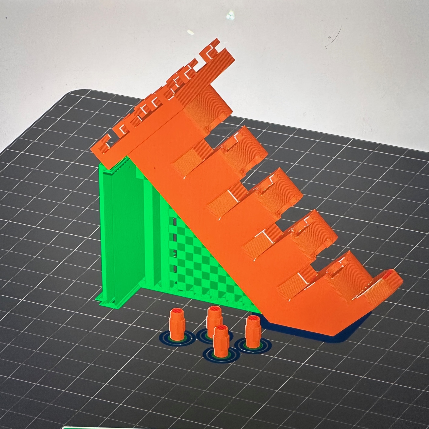 Bambu Labs P1P - side spool roller with bearings for PEGBOARD by ...