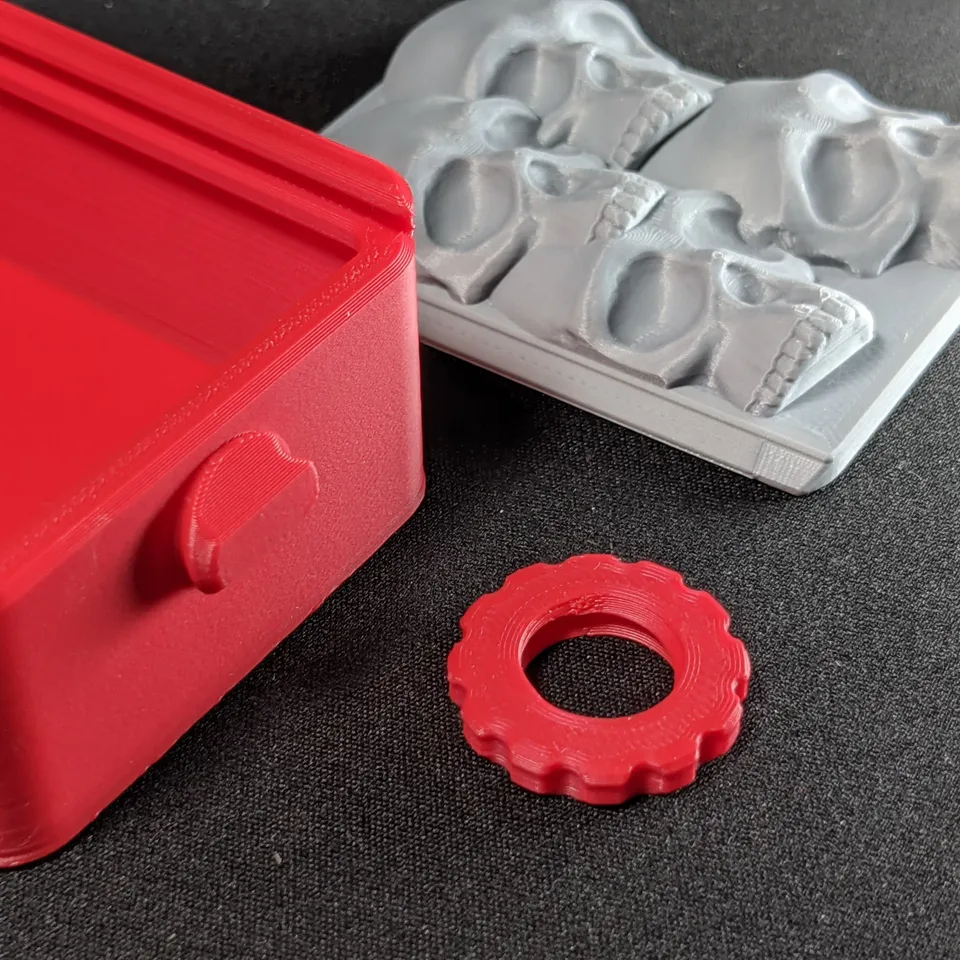 791 Skull Slide Top Box with Screw Closure by Clockspring | Download ...