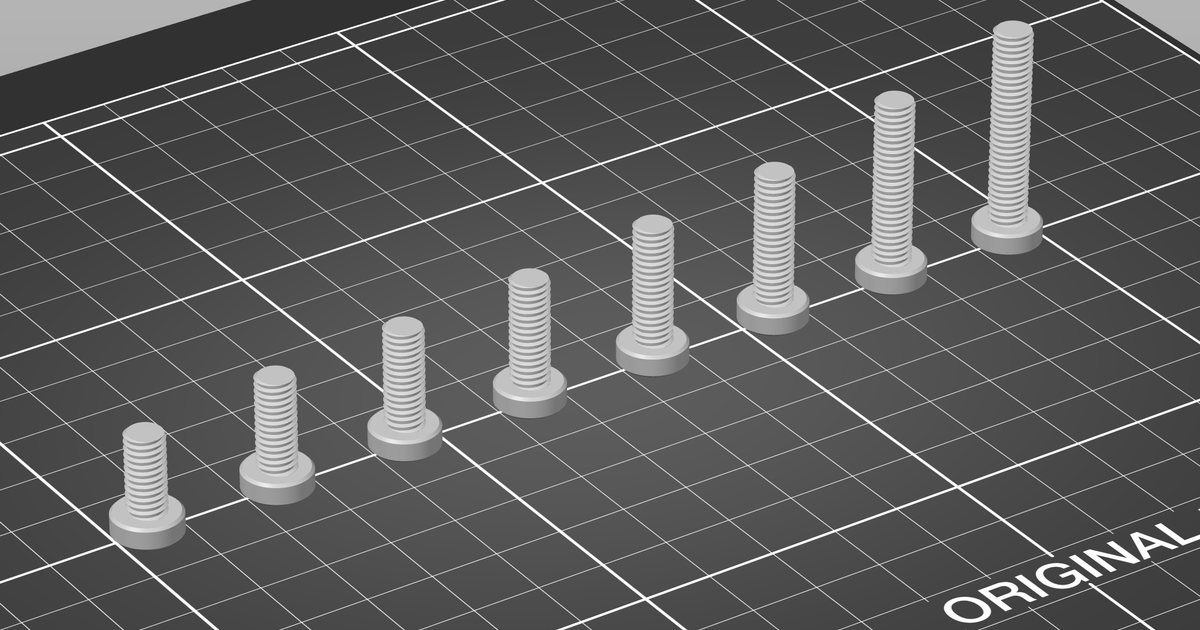 M6-1.0mm socket bolts (12-30mm) by takarocks | Download free STL model ...