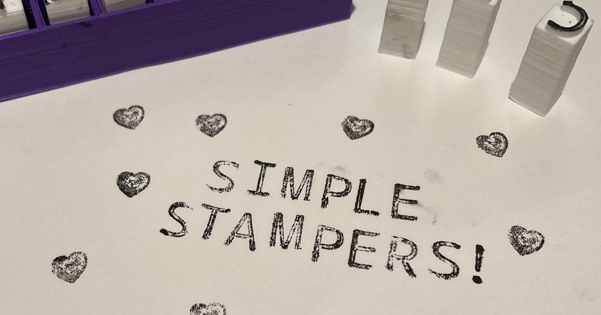 Simple Stampers by garlicbreadhotpocket | Download free STL model ...