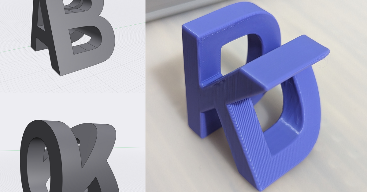 Intersecting Letter Pairs (676 Combos!) von Xtagon | Kostenloses STL ...