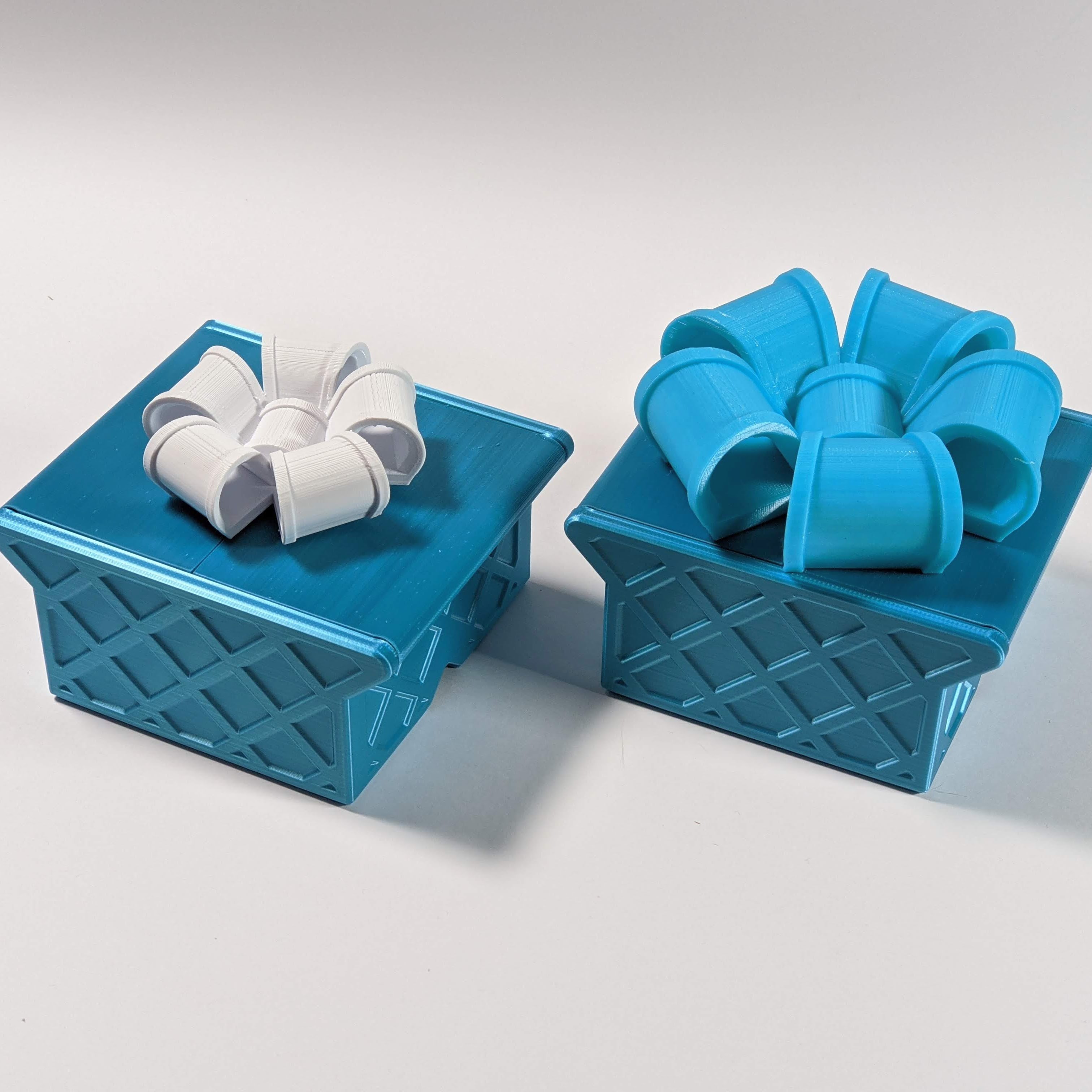 785 Square Bow Gift Box by Clockspring | Printables Store