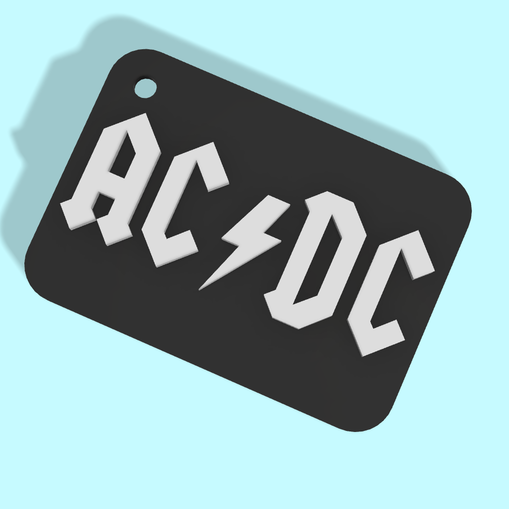 Rock Band Keychains (AC/DC) by Kadeen92 | Download free STL model ...