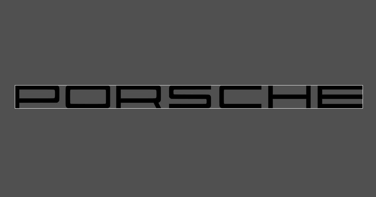 Porsche Logo by LukeSkywalker | Download free STL model | Printables.com
