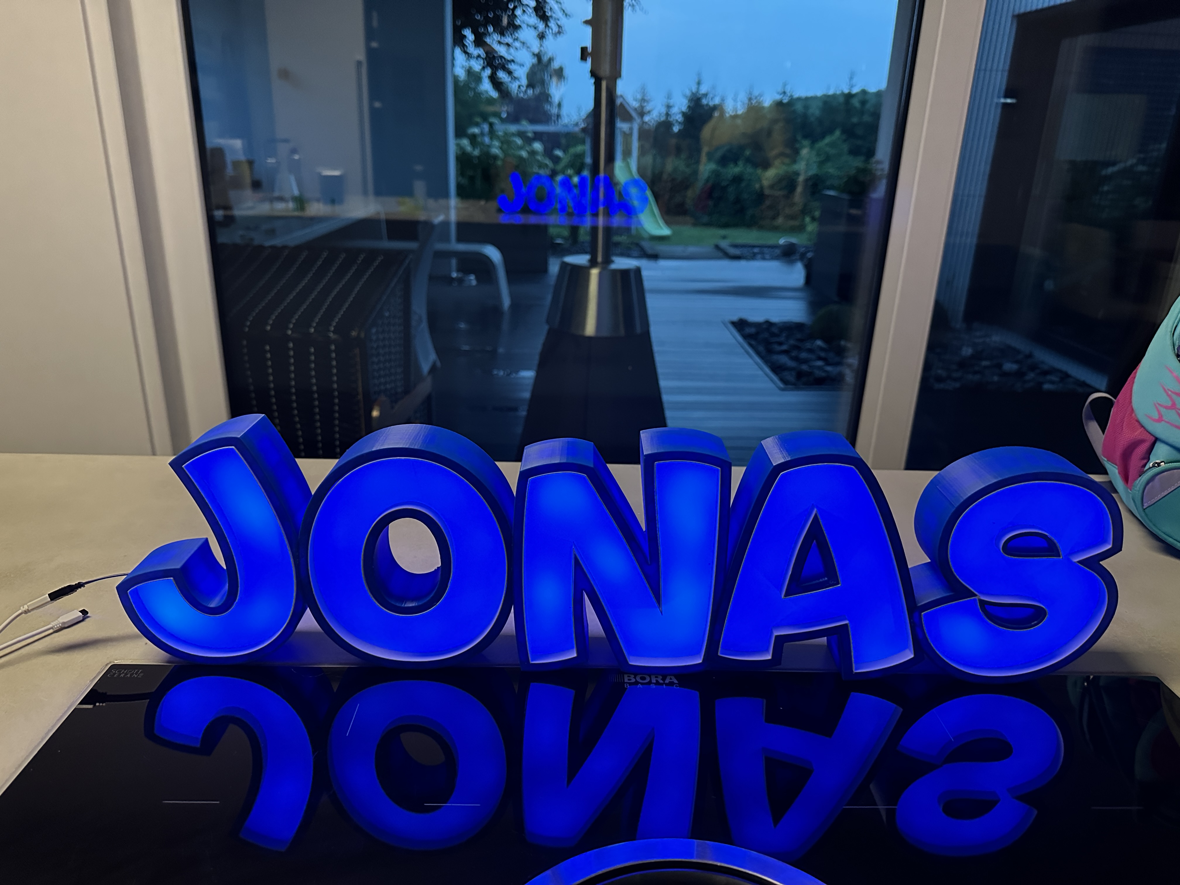 JONAS LED- Namenslampe (Name lamp) by Tomsen | Download free STL model | Printables.com