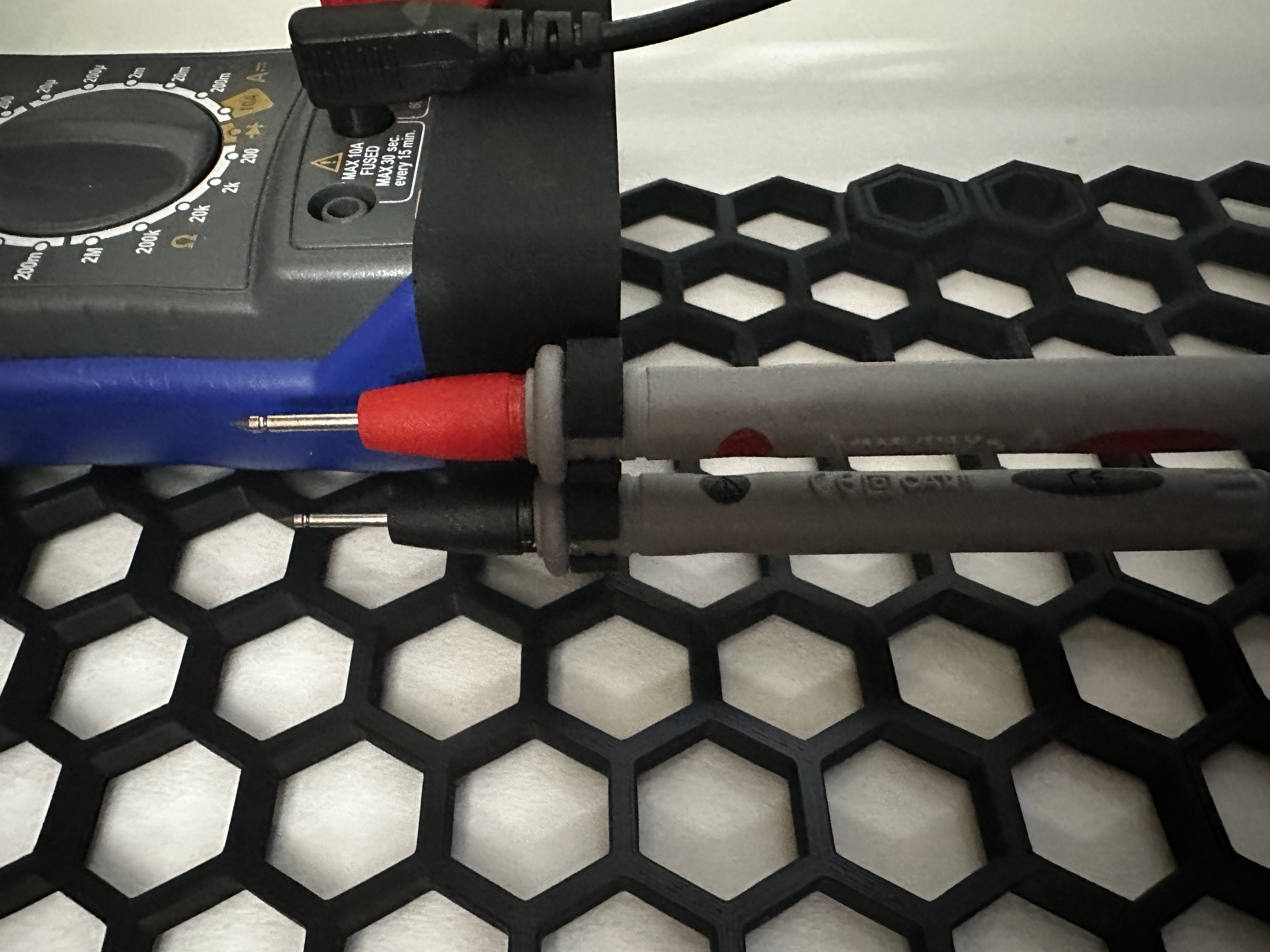 Multimeter holder for Honeycomb storage wall by Ron | Download free STL ...