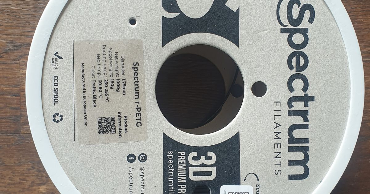 Spectrum Cardboard Spool Adapter by djke | Download free STL model ...