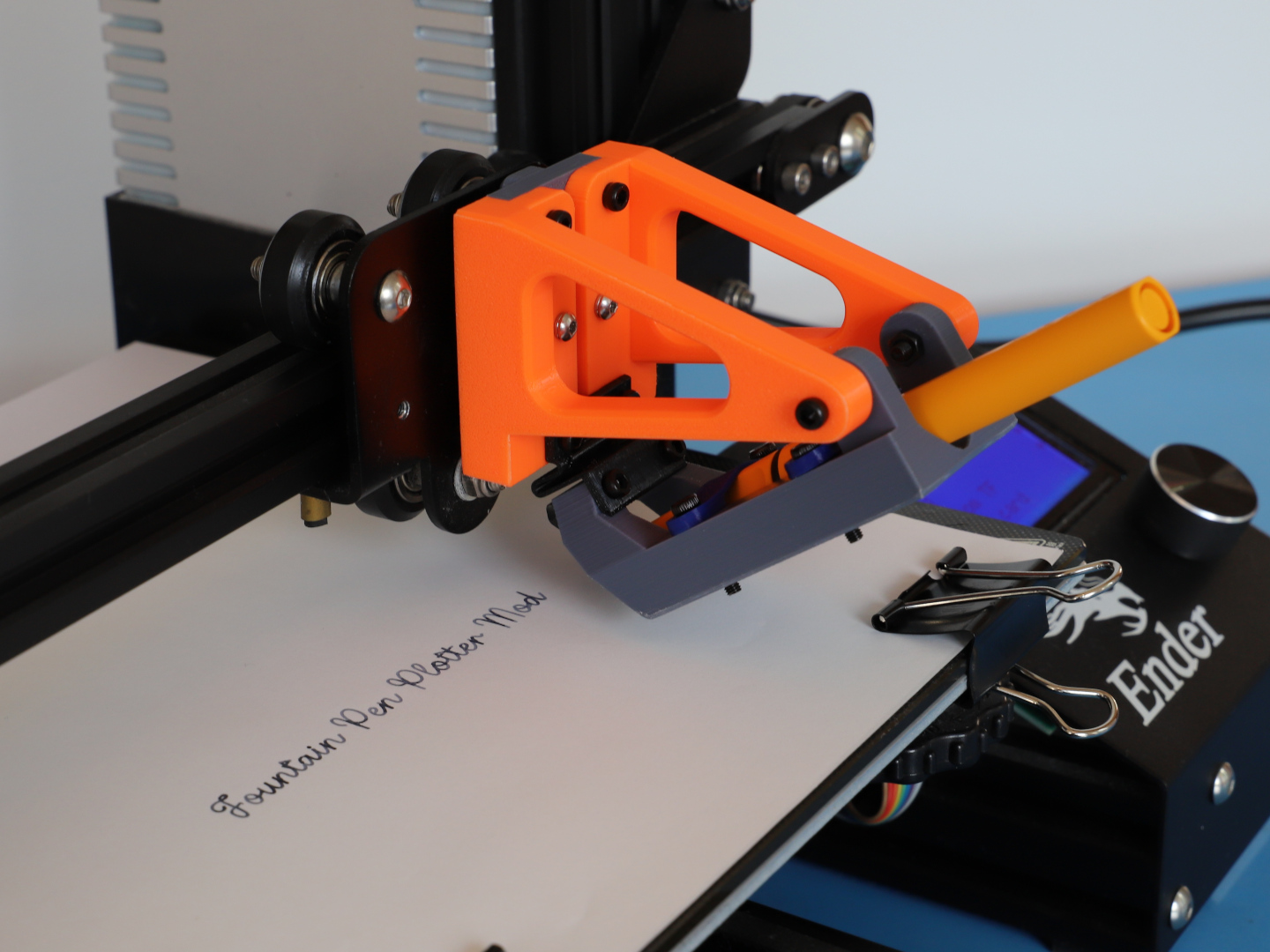Ender 3 Fountain Pen Plotter Mod by Wausel | Download free STL model ...