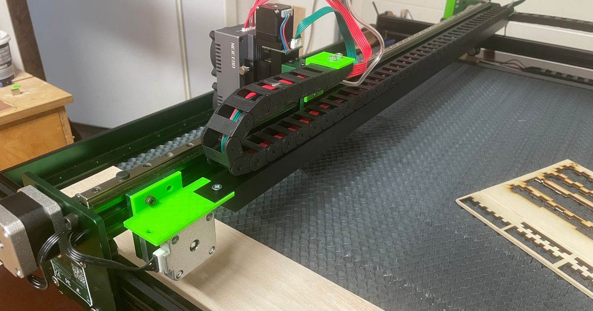 NEJE Max4 Laser Cutter - Fixture for Drag chain X Y by 😀 Willy ...
