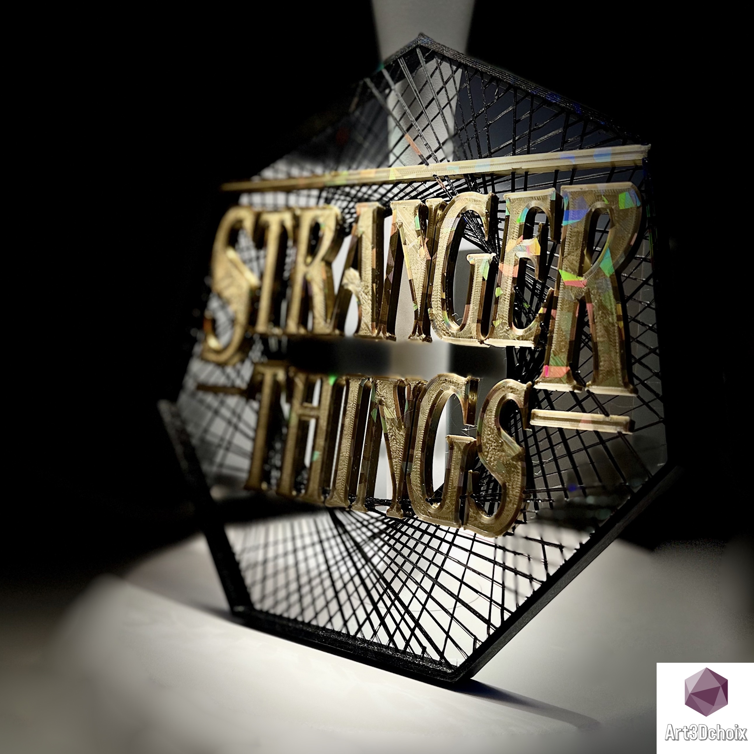 Stranger Things STRING ART 3D optical illusion By Art3Dchoix by # ...