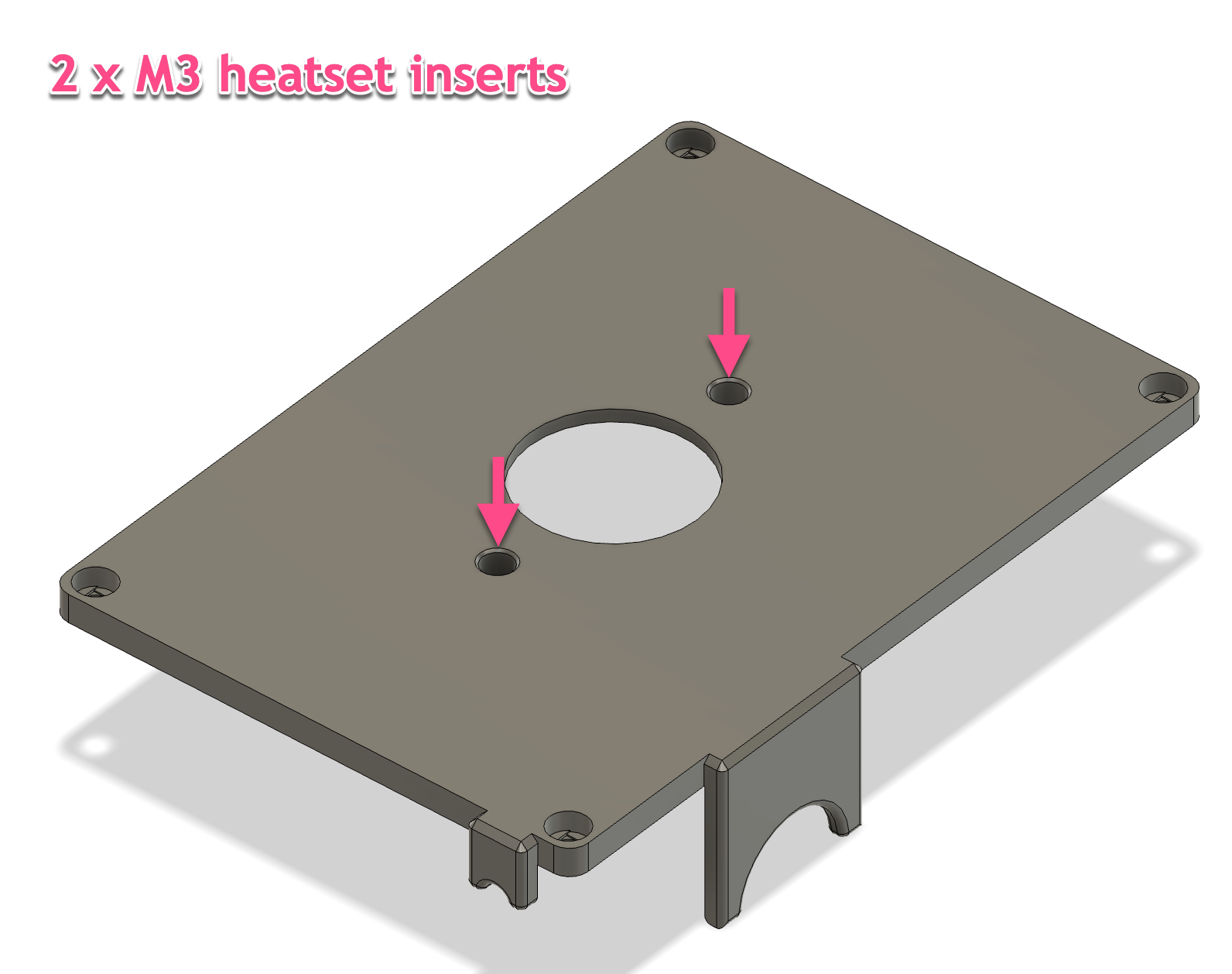 WS7040 CPAP fan mount for aluminum extrusion (Voron 2.4 compatible) por ...
