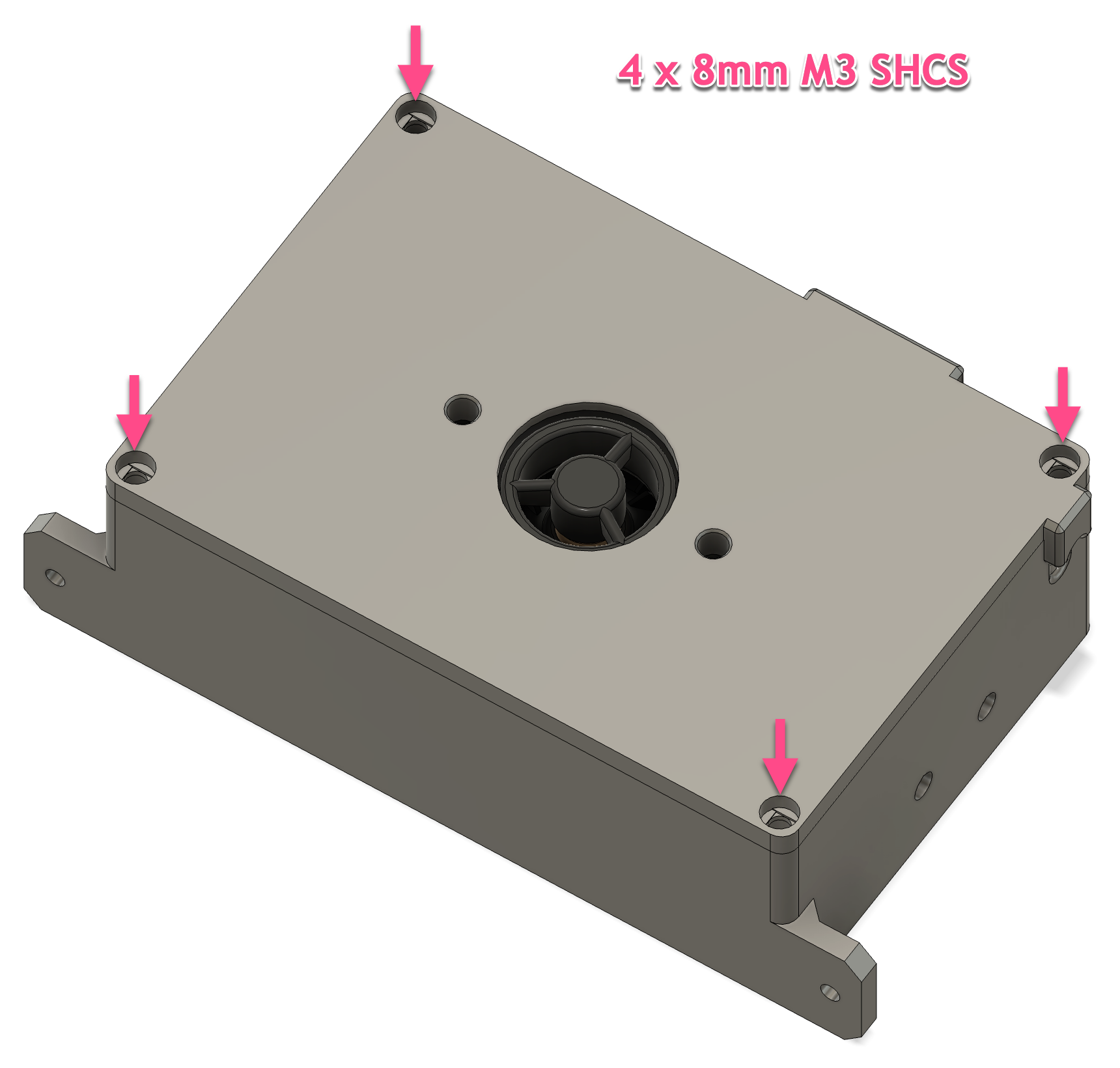 WS7040 CPAP fan mount for aluminum extrusion (Voron 2.4 compatible) by ...