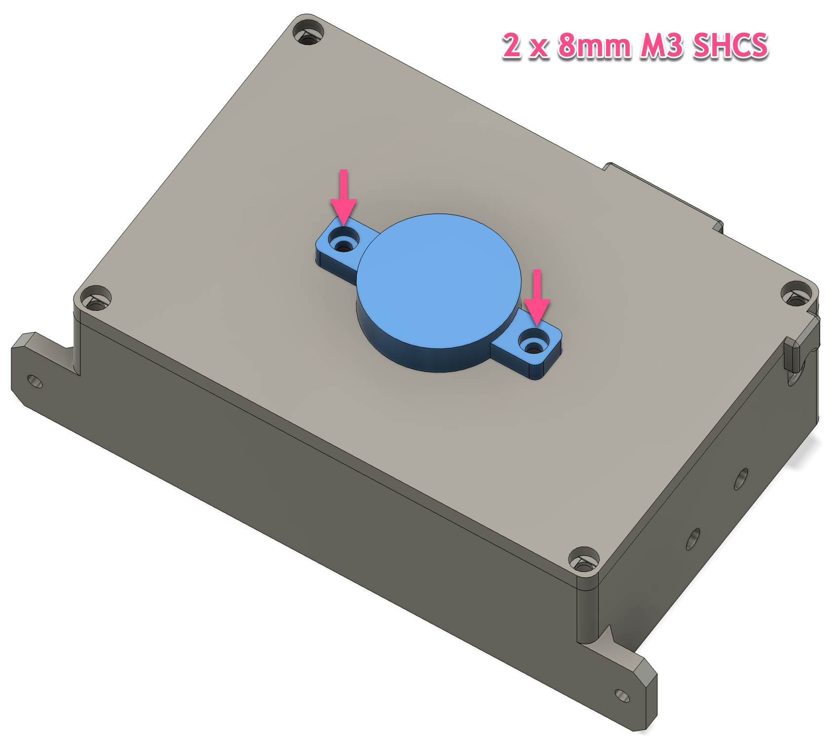 WS7040 CPAP fan mount for aluminum extrusion (Voron 2.4 compatible) by ...