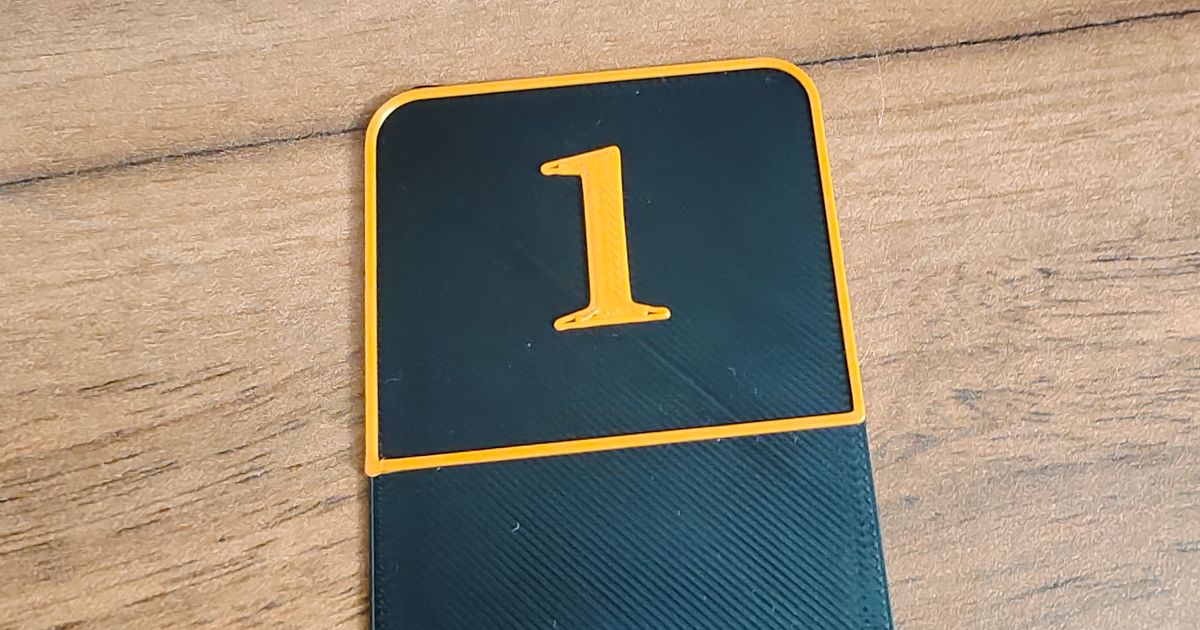Number marker by Benny | Download free STL model | Printables.com