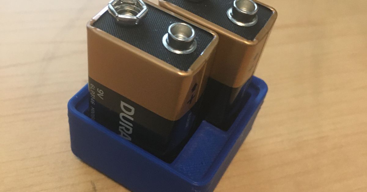 Better 9V Battery Gridfinity Holder (1x1x3) by DarkBrave | Download ...