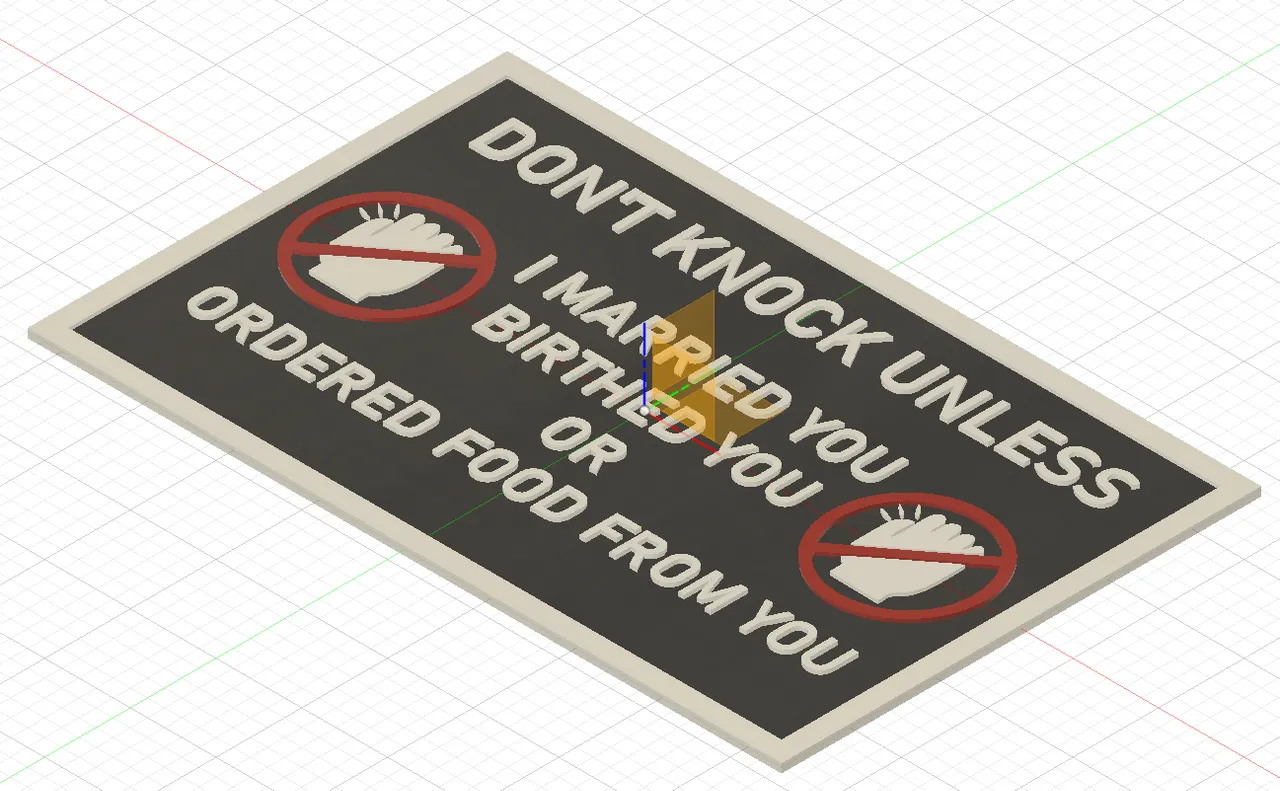 DON'T KNOCK SIGN by Matrix | Download free STL model | Printables.com