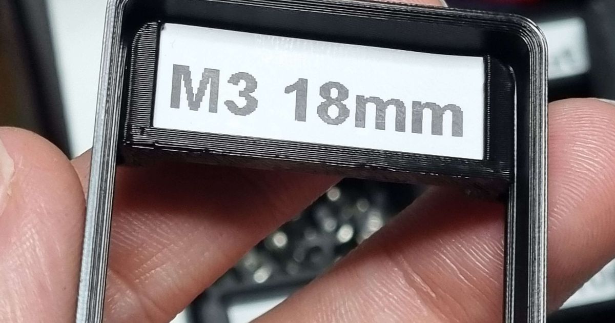 Gridfinity removable label holders to fit inside 1x1 box von Duckers ...