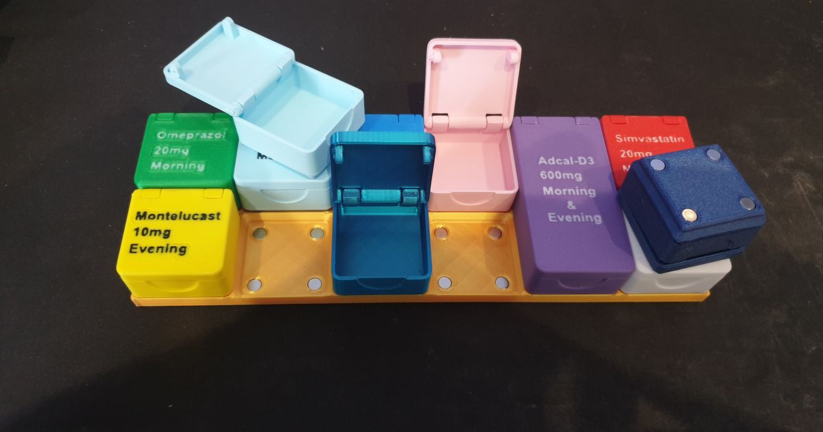 Parametric Gridfinity Boxes with Lids and Trays by Hamstah | Download free STL model ...