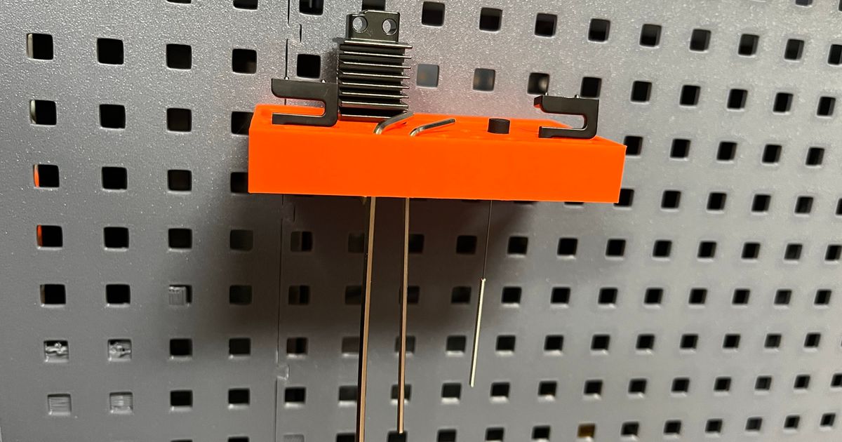 Bambu P1P Pegboard Storage [Hotend, allen keys, wiper, cutter] by ...