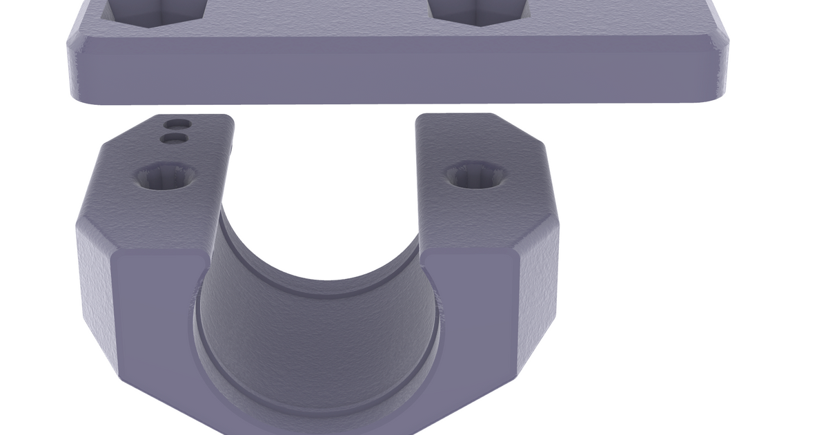 Nut plate to hold Y-axis bearing nuts. by Martin_au | Download free STL ...