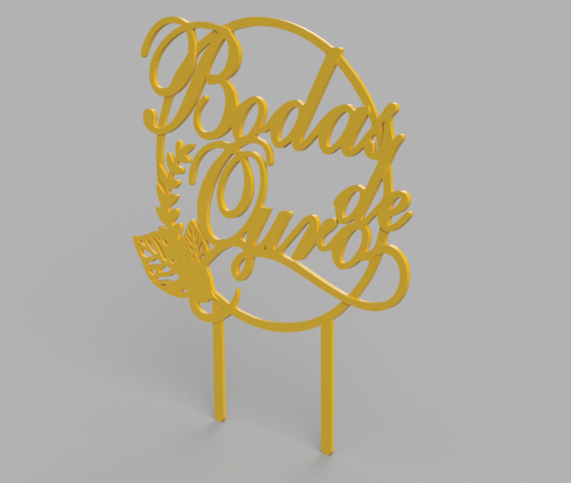 Cake topper - Golden wedding (PT-BR) by Ryan Furtado | Download free ...