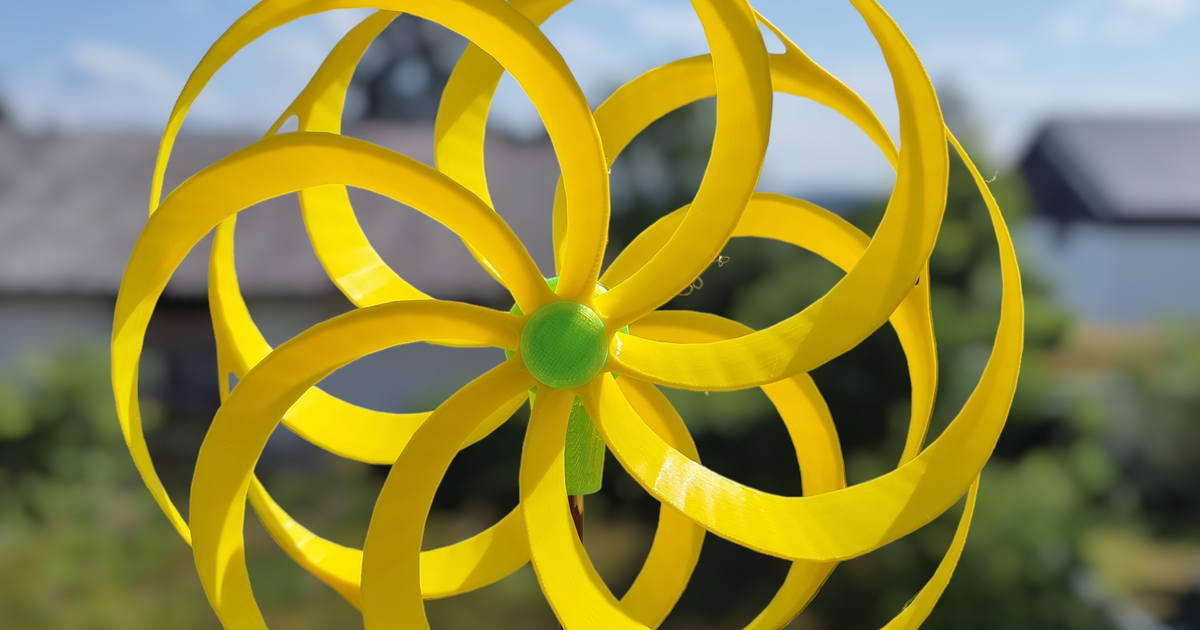 Optical Illusion wind wheel remixed for Prusa MK3/4 by PanicCarefully ...