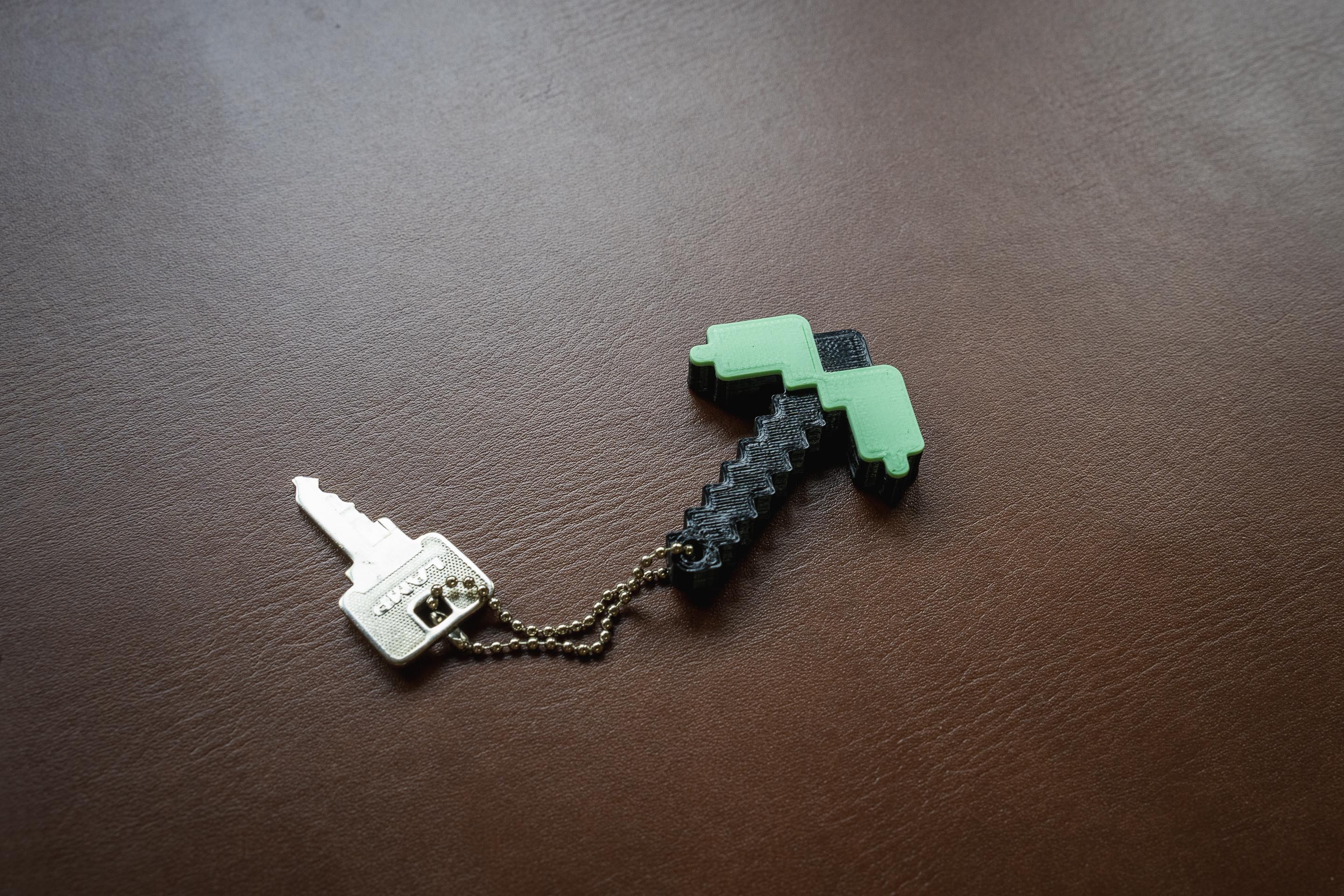 key ring Minecraft pick by コトマキ | Download free STL model | Printables.com
