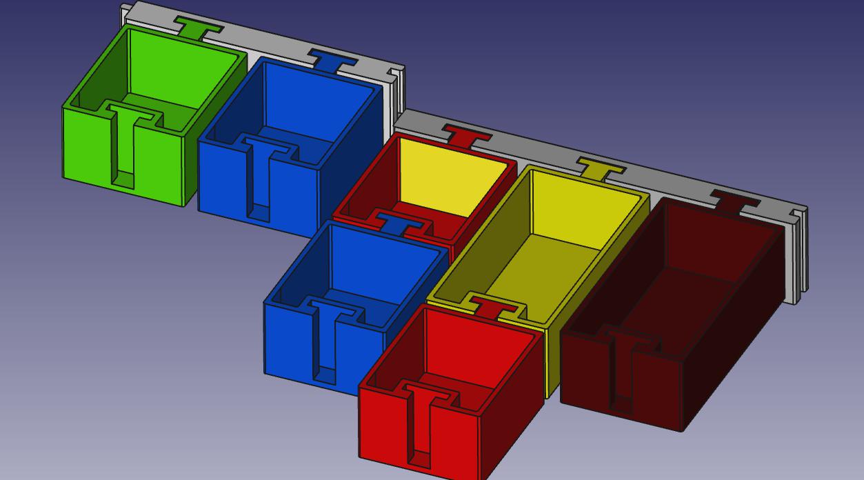 Modulárni nástěnný organizér LVT by RomanA | Download free STL model ...