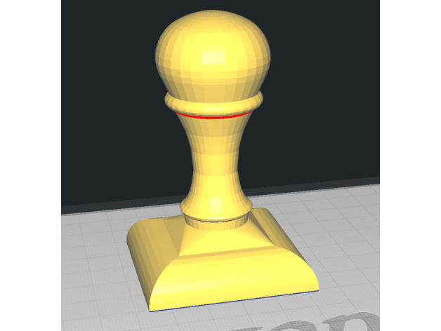 Square stamp handle with extra details. by Duckers | Download free STL ...