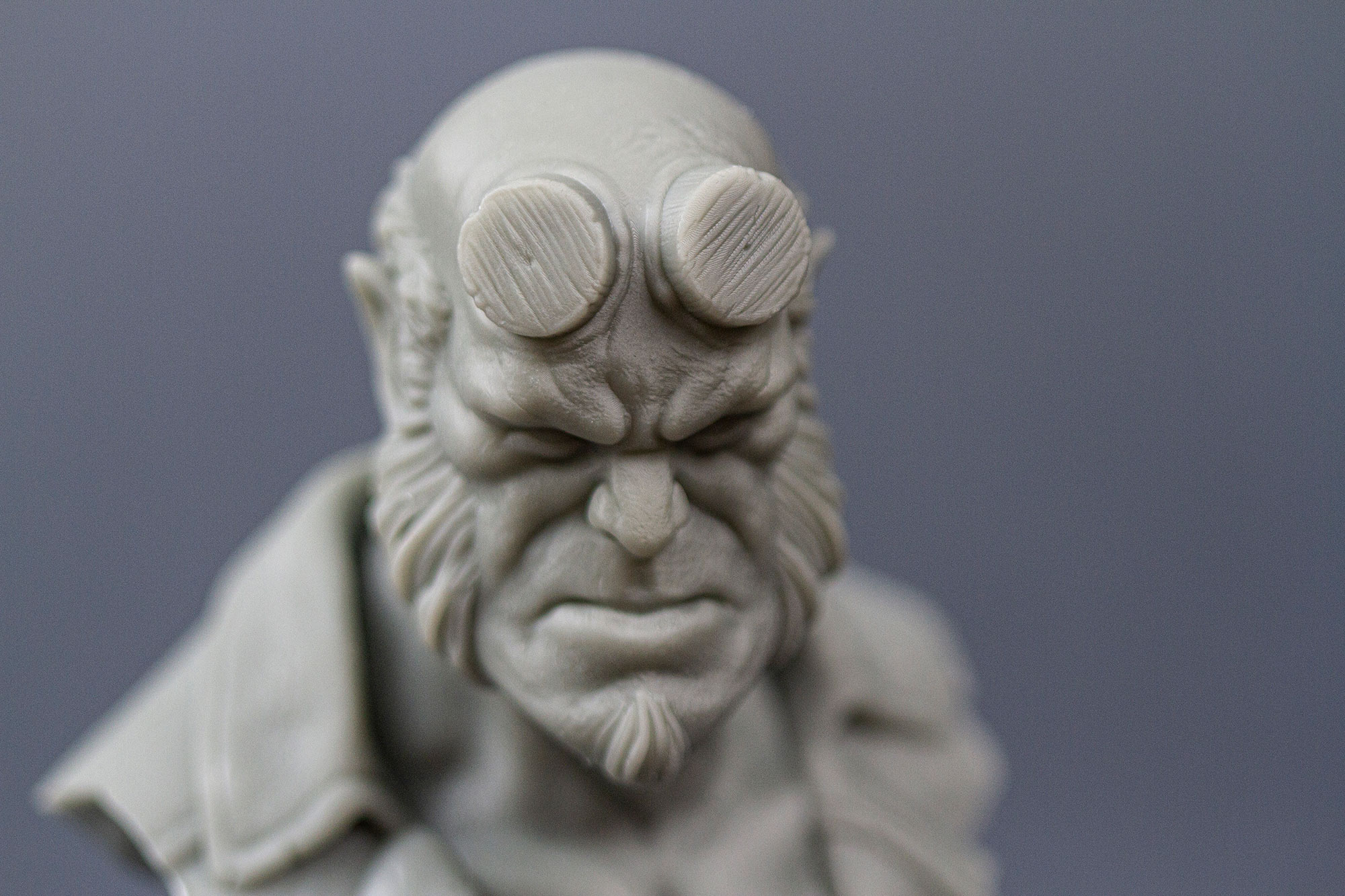Hellboy bust - presupported by Wekster | Printables Store