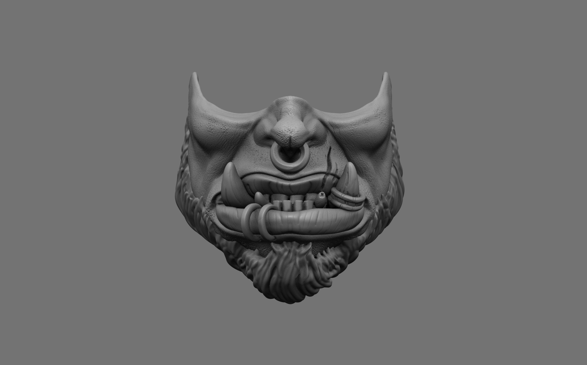 Orc mask - single and multimaterial by Wekster | Printables Store