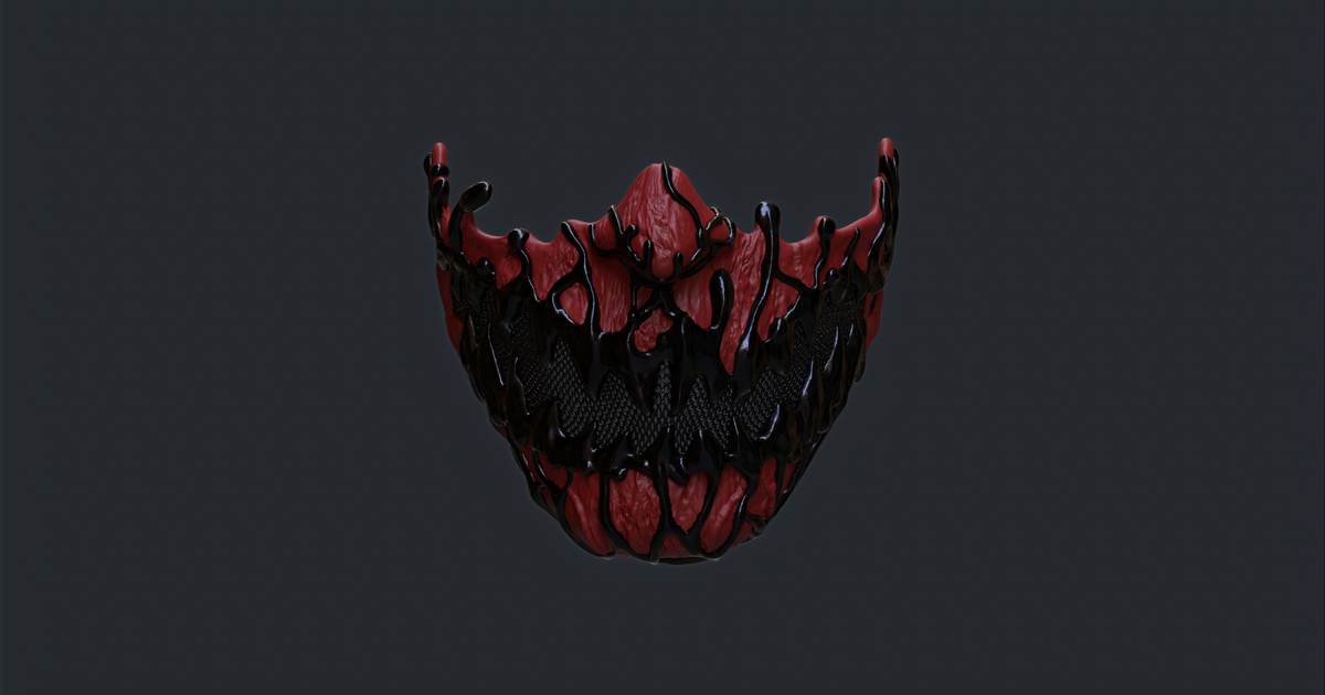 Symbiot mask - single and multimaterial by Wekster | Printables Store